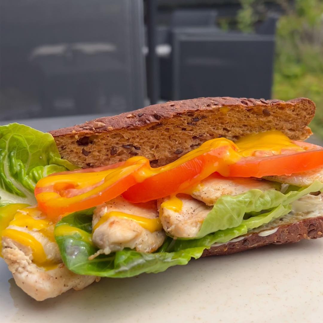 Baguette med kylling og karry - Low Carb Life